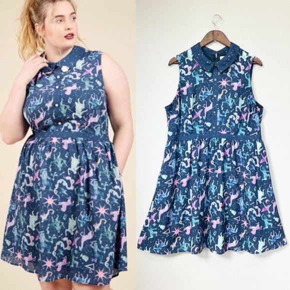 Modcloth | Dresses | Modcloth Ethereal Enchantment Zodiac Dress Xl ...